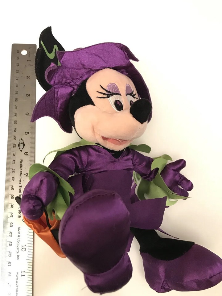 Minnie Mouse Plush Witch Purple Wizard Stuffed Toy Disney Halloween | eBay