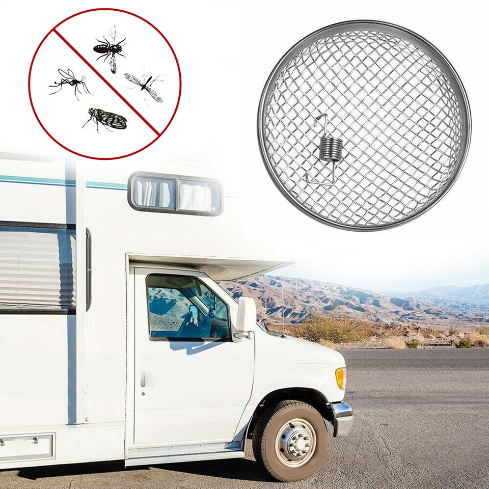2.8 inch Flying Insect Bug Screen Camper Mesh For RV Furnace Vent Cover ...