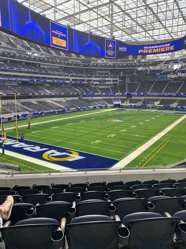 LOS ANGELES RAMS VS. NEW ORLEANS SAINTS **SEC 211 ROW 7 SEAT 16 & 17 ...