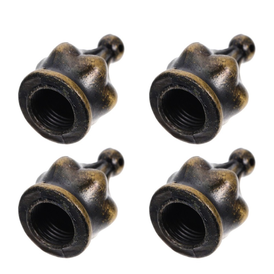 4 Pcs Horn Frame Decorative Head Light Finial Chic for Lamp Screw Cap ...