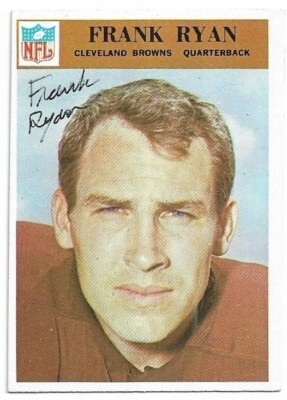 FRANK RYAN 1966 Philadelphia Signed Autographed card #49 Cleveland ...
