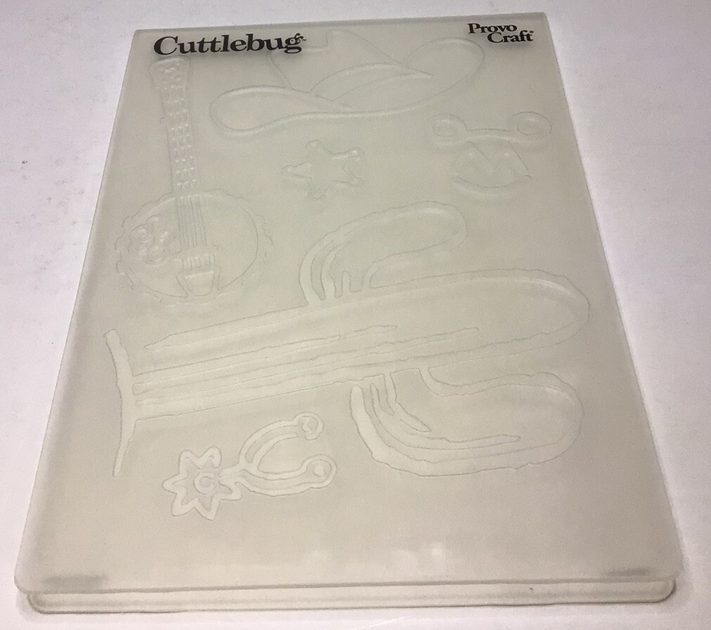 Cuttlebug Disney Out West Cowboy Embossing Folder Provo Craft | eBay