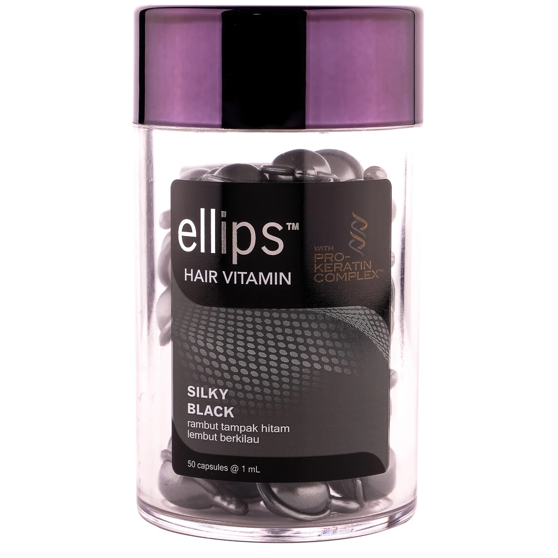 Ellips Hair Vitamin Silky Black Silk night with Pro-keratin Complex 50 ...