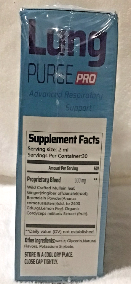 Lung Purge Pro Advanced Respiratory Lung Clearing Mullen 2 oz Sealed | eBay