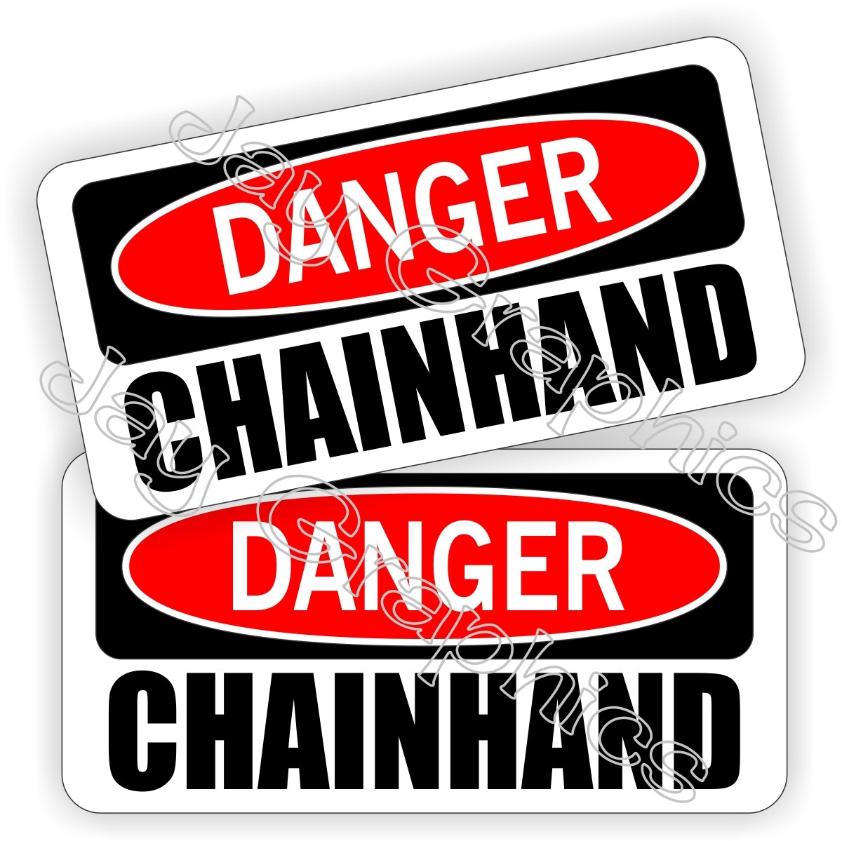 Hard Hat Stickers | DANGER ~ CHAINHAND | Motorman Worm Oilfield Helmet ...