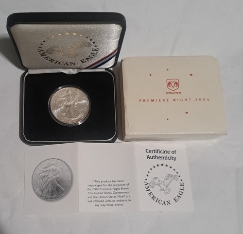 2004 Dodge Chrysler Premier Night American Silver Eagle Coin Limited ...