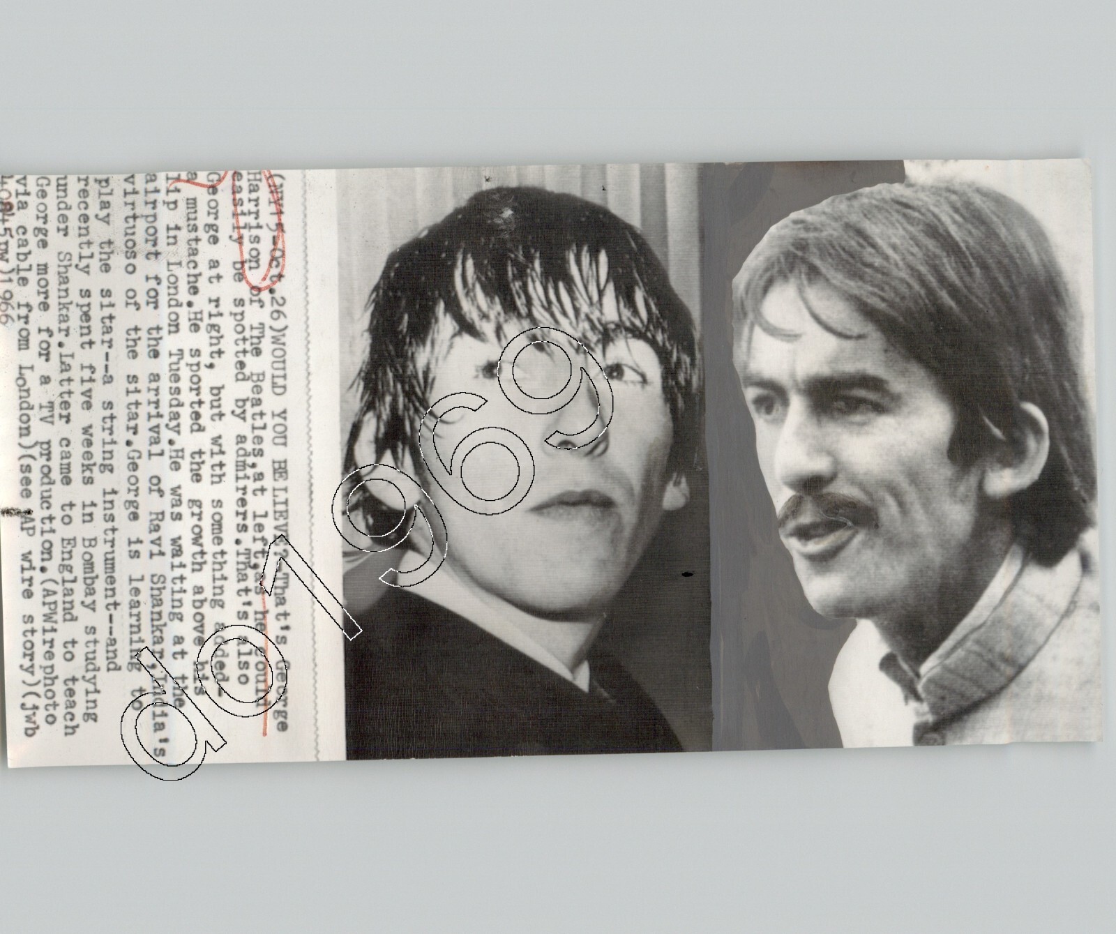 George Harrison Mustache