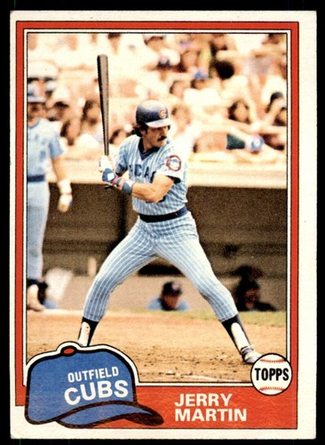 1981 TOPPS JERRY MARTIN . CHICAGO CUBS #103 | eBay