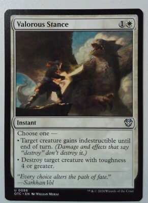 Valorous Stance *Uncommon* Magic MtG x1 OTC Commander Outlaws | eBay