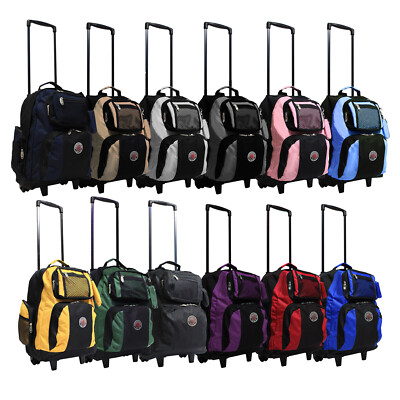 Transworld Deluxe 22-Inch Carry-On Rolling Backpack | eBay