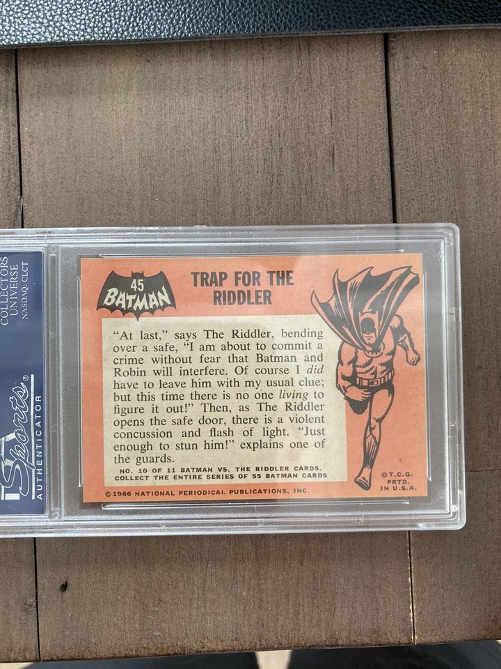 1966 batman cards black bat #45 Trap For The riddler | eBay