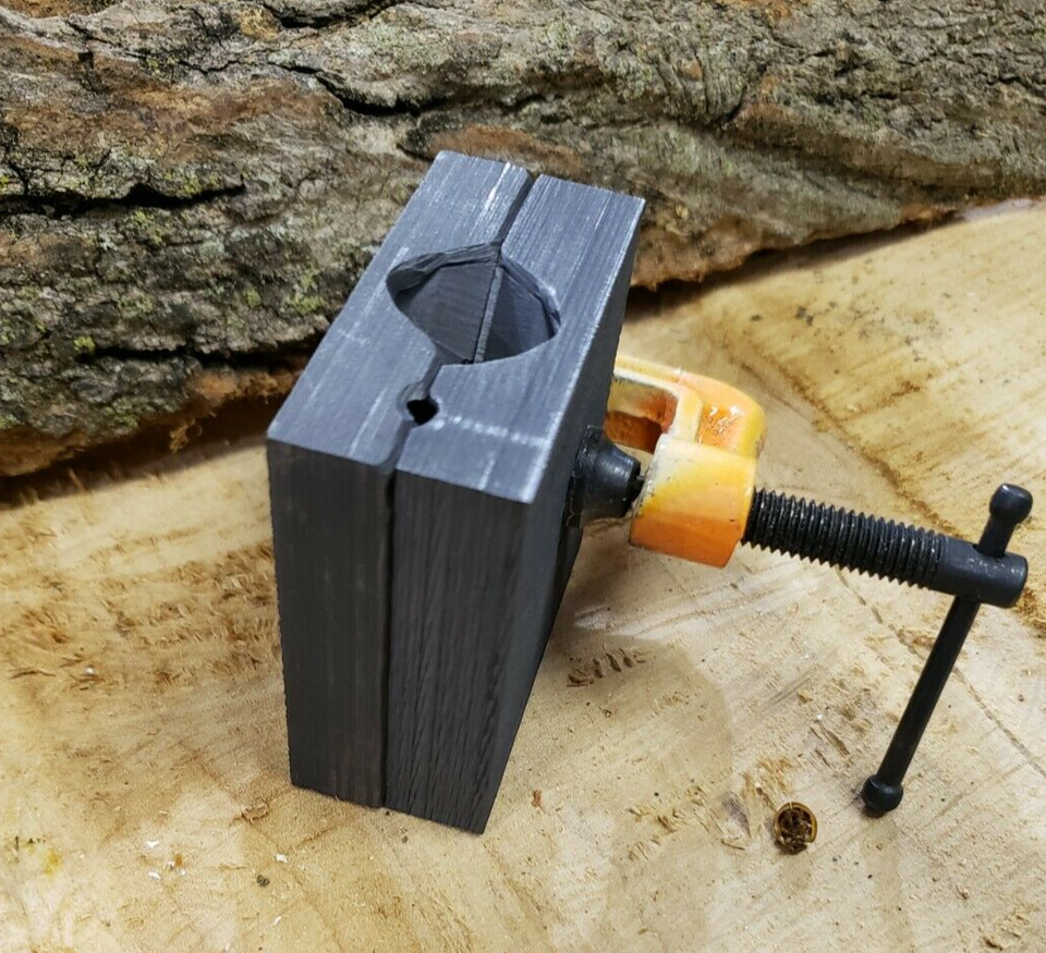 Graphite coin mold - pour your own pirate coin bullion - 1716 Spanish 8 ...