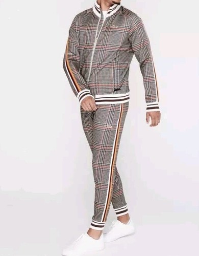 Lonsdale London Gentlemen Tracksuit Sn10 Beige Check Size S | eBay
