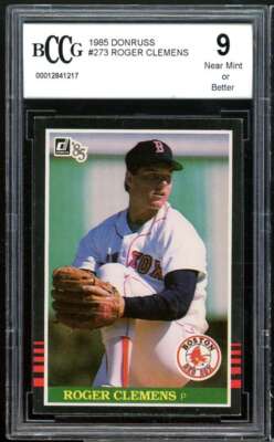 1985 Donruss #273 Roger Clemens Rookie Card BGS BCCG 9 Near Mint | eBay