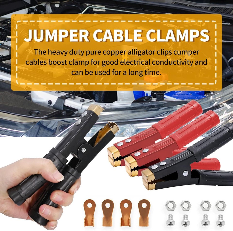 1000A Battery Jumper Cable Clamps, Heavy Duty Car Clamps Pure... | eBay