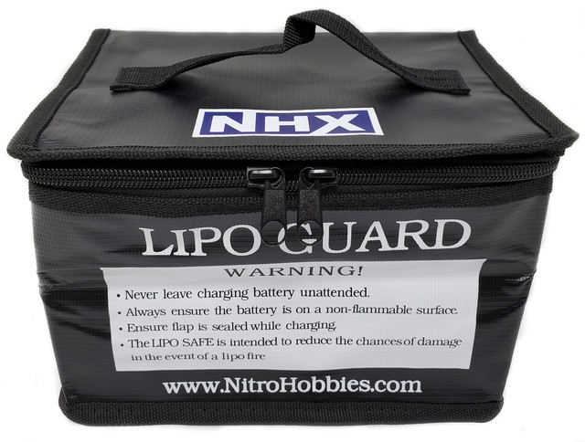 NHX Fireproof Lipo Safe Charging/Storage Bag 198x150x135mm US SHIP for ...