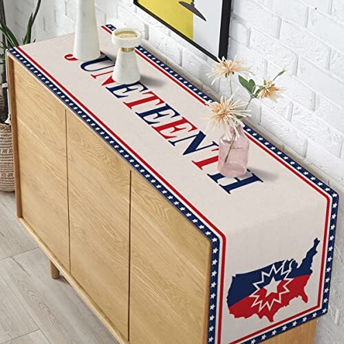 Juneteenth Table Runner African American Independence Day Black Pride ...