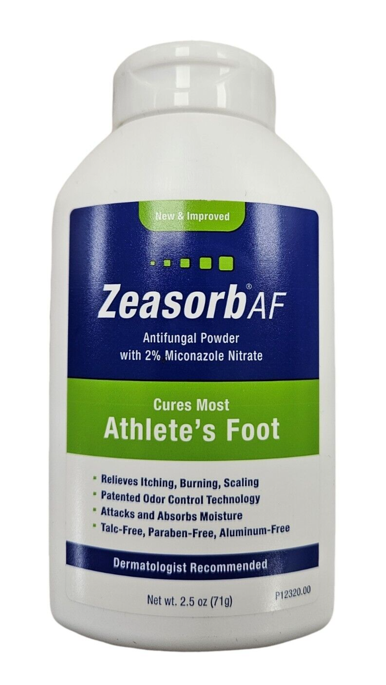 Zeasorb AF Antifungal Powder Athlete's Foot, etc 2.5oz Green __ | eBay