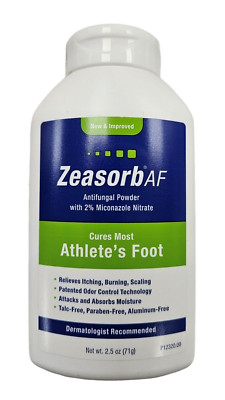 Zeasorb AF Antifungal Powder Athlete's Foot, etc 2.5oz Green __ | eBay