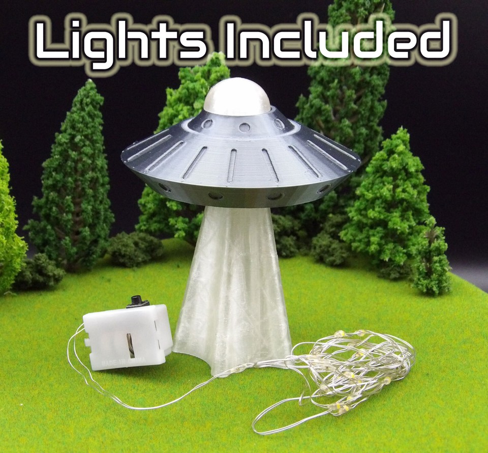 UFO KIT - Area 51 Rocket Flying Saucer Space Alien Spaceship - HO Scale ...