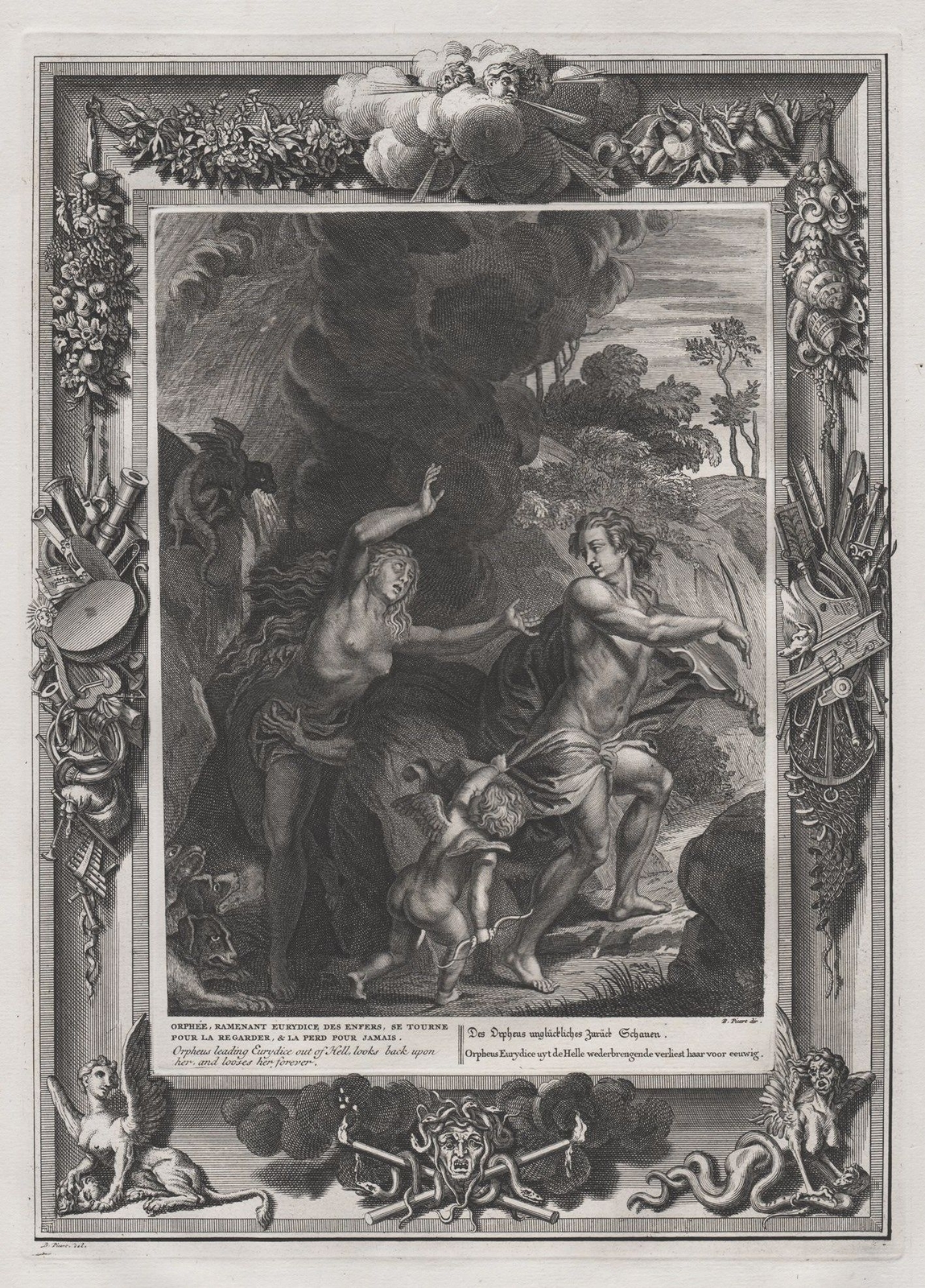 Orpheus Eurydice Eurydike Greek Mythology Engraving Picart | eBay