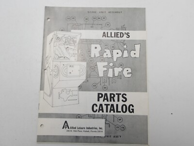 Allied Leisure: Rapid Fire - Schematic & Parts Catalog Set -NOS | eBay