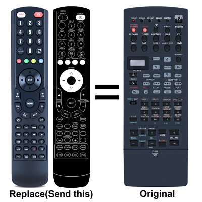 Replacement Remote Control For Yamaha RAV228 RX-V2400 RX-V2400RDS DSP ...