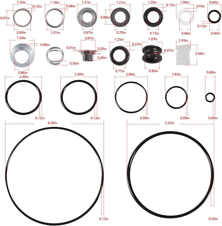 11pcs Pool Pump O-Ring Seal Kit for Hayward Power-Flo LX SP1580 Series ...