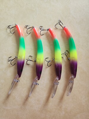 800 SERIES REEF RUNNER 4 BRAND NEW LURES ALL SAME COLOR PRE ACME MADE ...