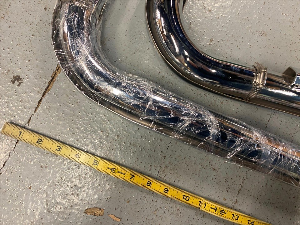 Custom Double Barrel Shotgun Exhaust High Pipes Harley Rigid hardtail ...