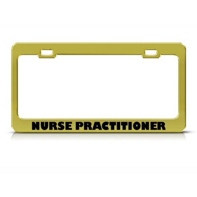 Metal License Plate Frame Nurse Practitioner Car Accessories Chrome | eBay