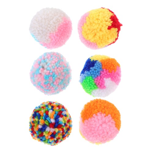 6 Pcs Jouets À Balle De Fil Pour Animaux Compagnie Interactifs Mous ...