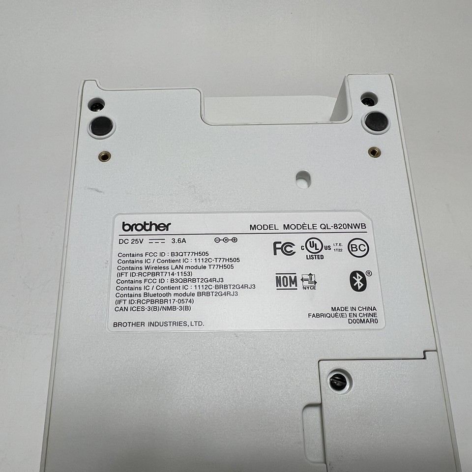 Brother QL-820NWB Thermal Label Printer WiFi Ethernet Bluetooth | eBay