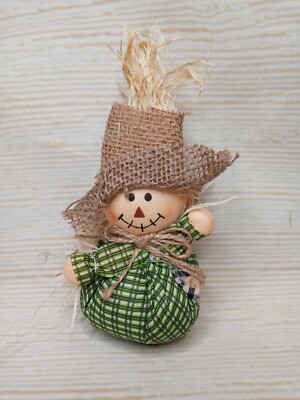 New! MINI Scarecrow Fall Shelf Sitter Doll Decor Leaf Pumpkin Halloween ...