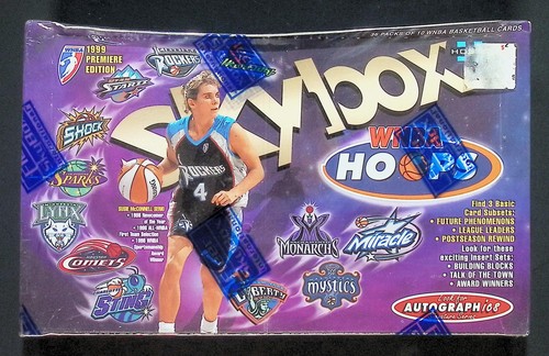 1999 Skybox WNBA Hoops Premiere Edition Factory Sealed 36 Pack Hobby ...