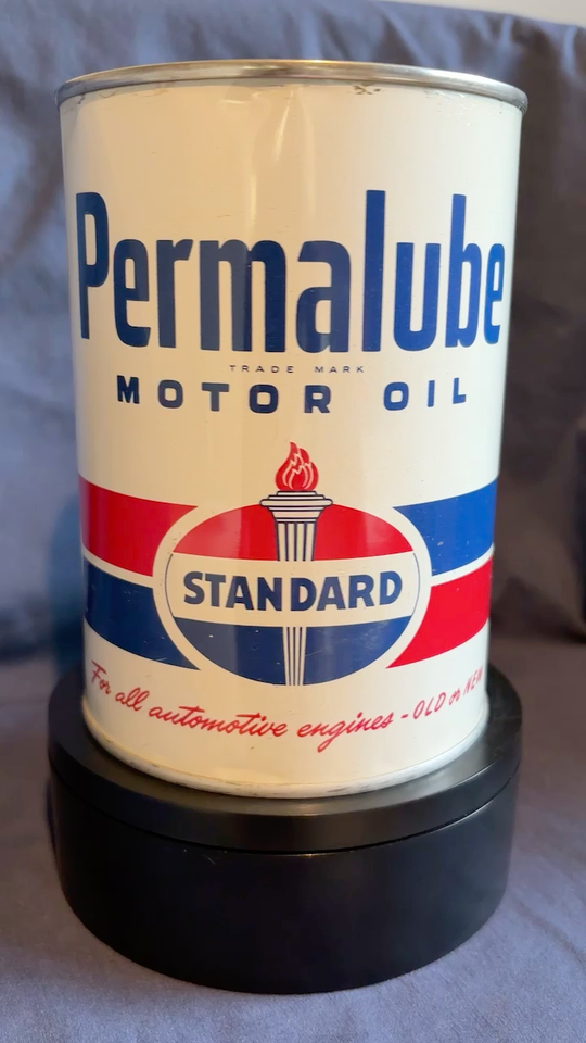 Vintage Permalube Quart Motor Oil Can | eBay