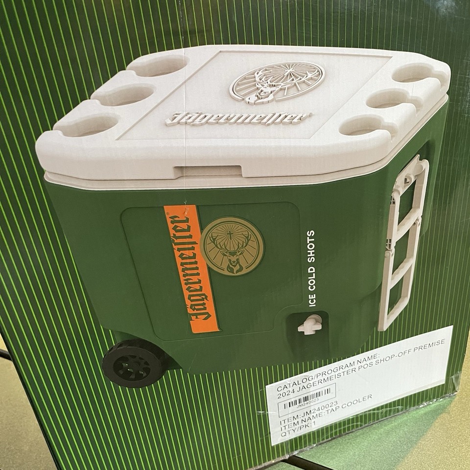 Jagermeister Bottle Tap Cooler Ice Cold Shots Dispenser Tailgate Bar ...