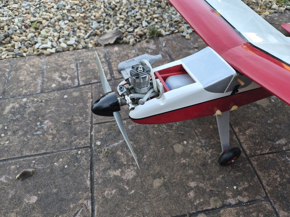 Veron Robot vintage RC model aircraft including IC engine, servos and ...