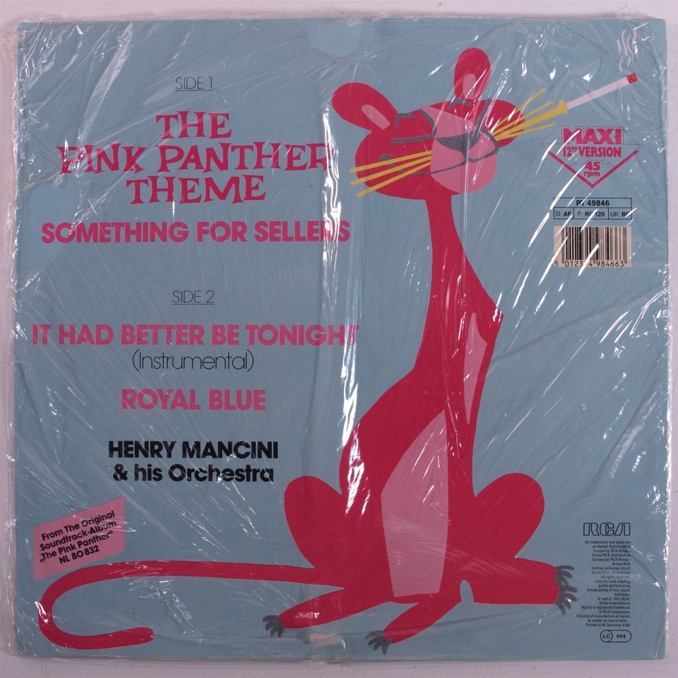 PINK PANTHER THEME Henry Mancini RCA PT-49846 EP 45rpm germany SEALED w ...