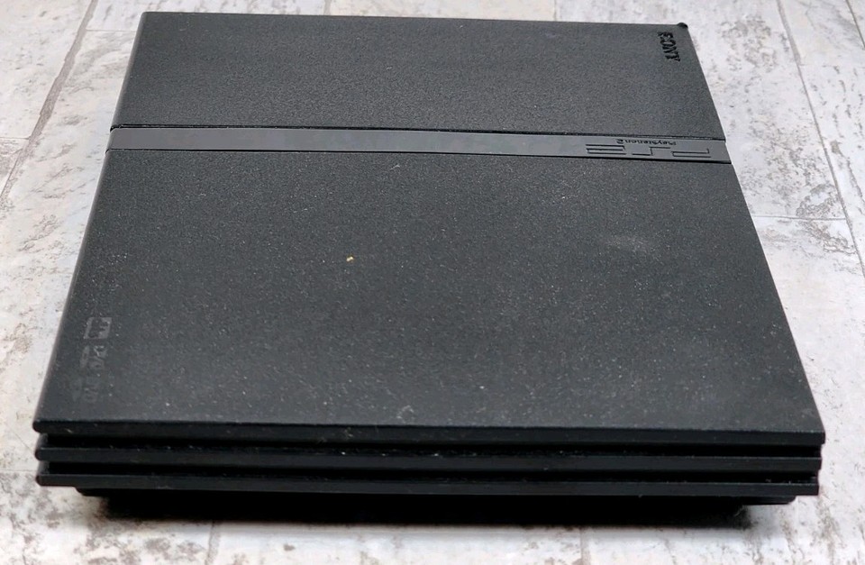 Sony PlayStation 2 Slim Black PS2 PAL SCPH-77004 Console Only Untested ...