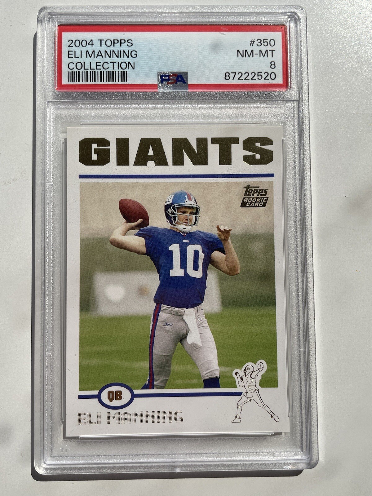 2004 Topps 1st First Edition #350 Eli Manning ROOKIE RC PSA 8 GIANTS | eBay
