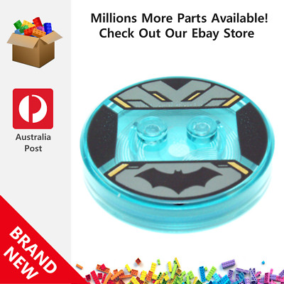 Genuine LEGO™ Transparent Light Blue Dimensions Toy Tag 4 x 4 x 2/3 ...