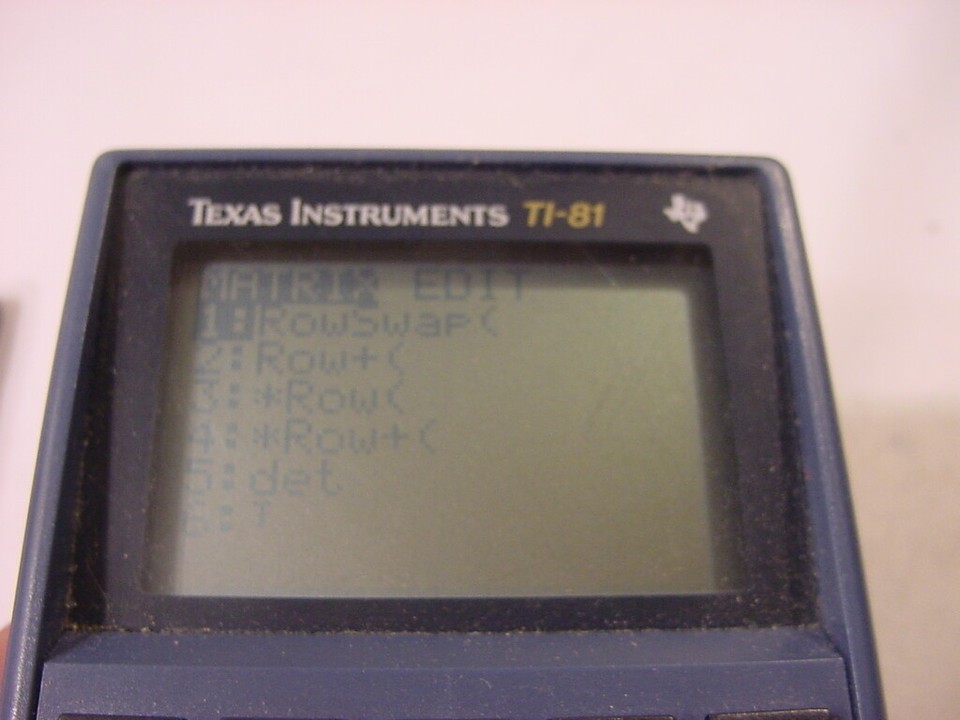 TEXAS INSTRUMENTS TI-81 GRAPHING CALCULATOR | eBay