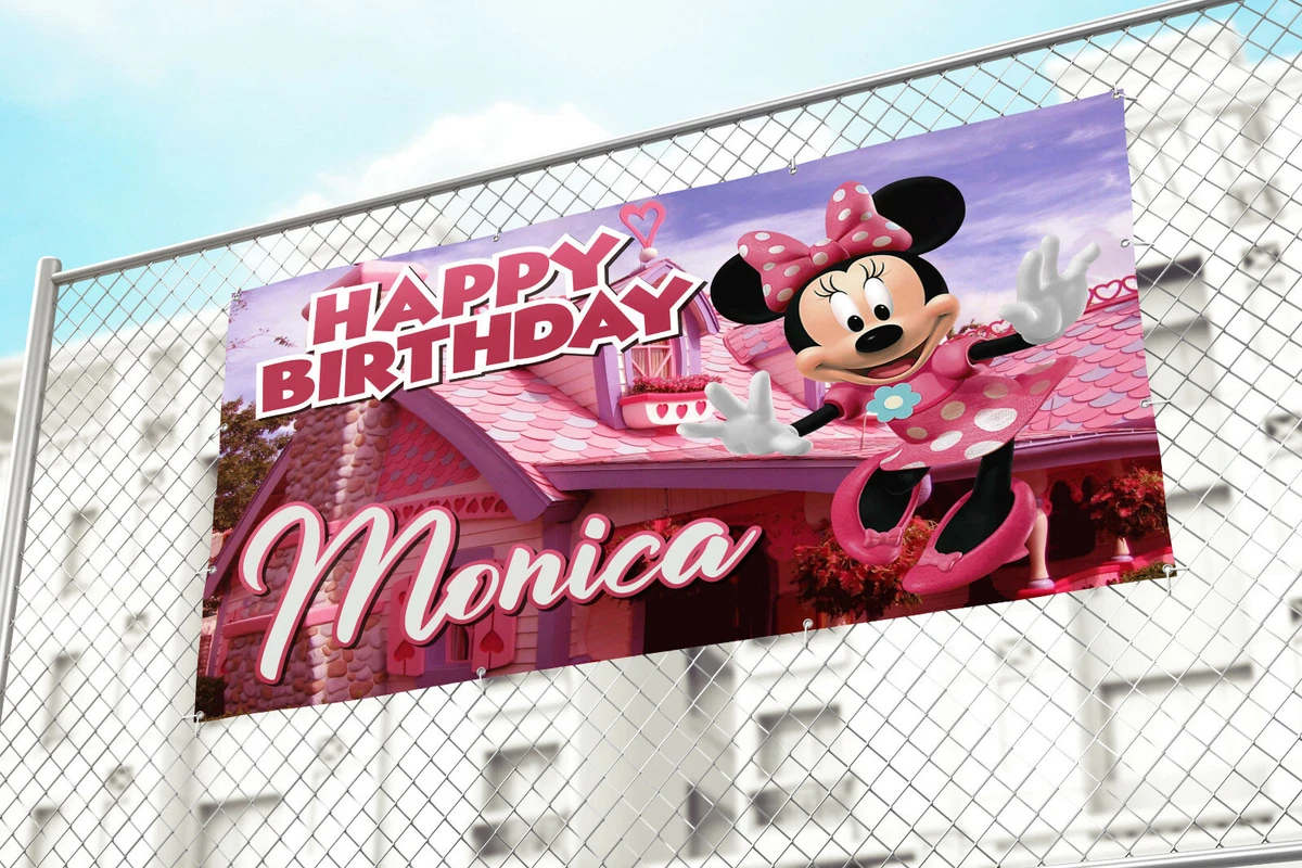 Minnie Mouse 1st Birthday Banner