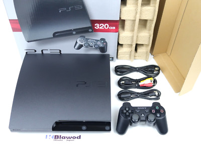 Sony PlayStation 3 PS3 Charcoal Black Console CECH-3000B 320GB Box Very ...