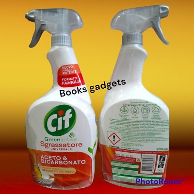 7 pezzi Cif Spray Green Active Sgrassatore Universale Aceto ...