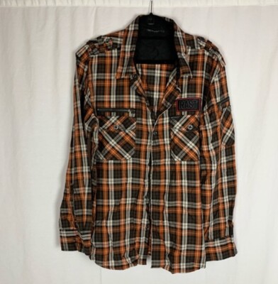 mens William rast cotton button down shirt | eBay