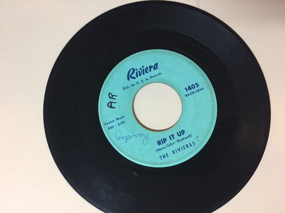 ROCK 45 RPM RECORD - THE RIVIERAS - RIVIERA 1405 | eBay