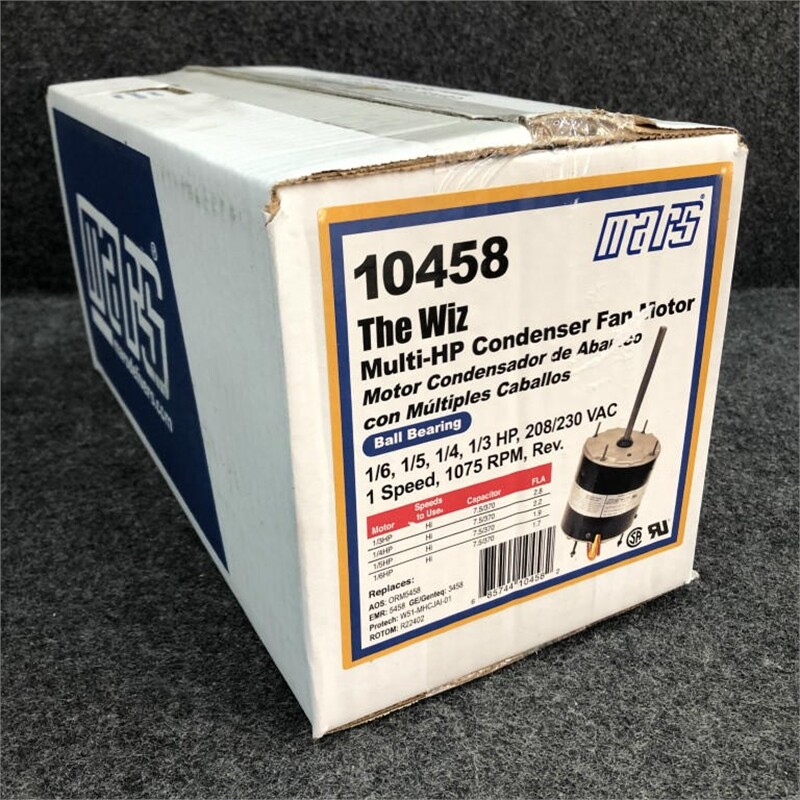 Mars 10458 The Wiz Multi HP Condenser Fan Motor 208-230v 1075rpm for ...