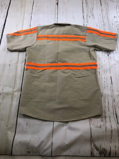 NEW RedKap Reflective Enhanced Visibility Work Shirt Short Sleeve 2 ...